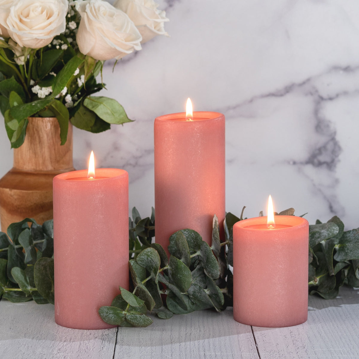 Lucid Candle | Desert Rose Pillar Candles